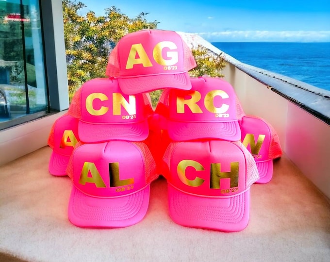 Gold Foil Hats/ Gold Trucker Hats/ Totally Customizable Trucker Cap ...