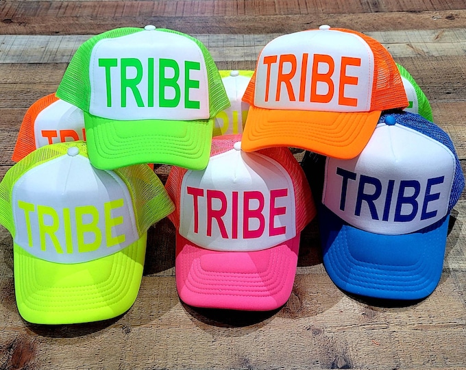 NEON PARTY HATS, Bride Tribe Hats, Bachelorette Hat,totally ...