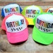 BIRTHDAY PARTY HATS, Totally Customizable Trucker Cap / Pool Party ...