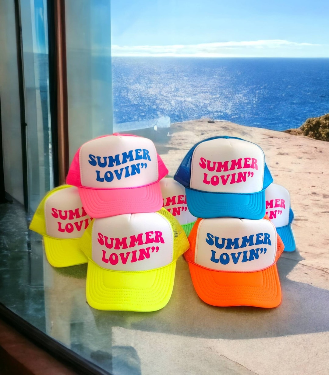 Summer Lovin' Trucker Hats/ Pool Party / Beach Vacation / Bridesmaid ...