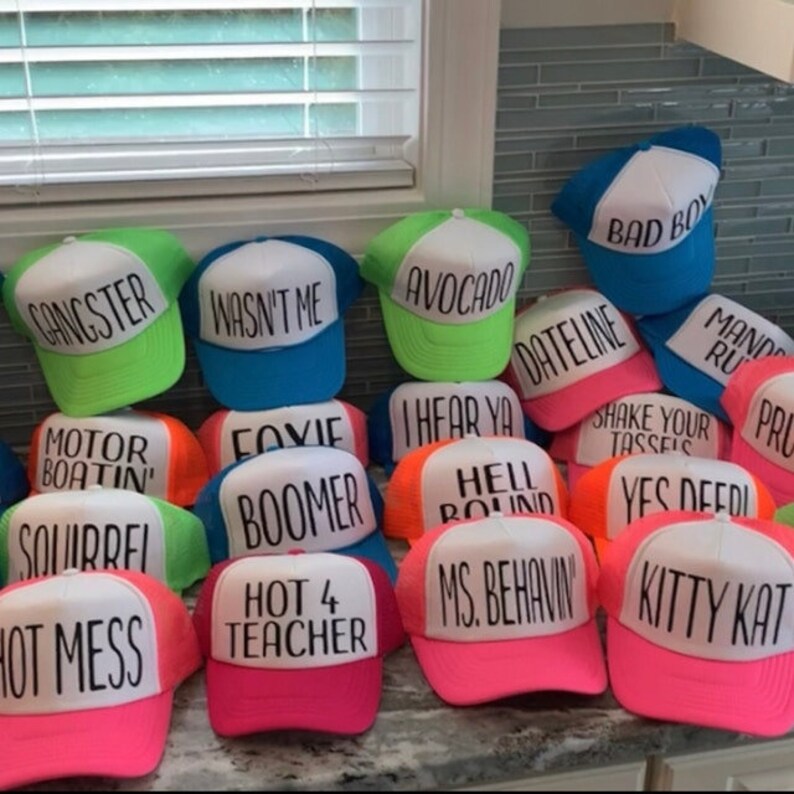 NEON PARTY Hatsbachelor Party Hat Crew Hat Team Crew - Etsy