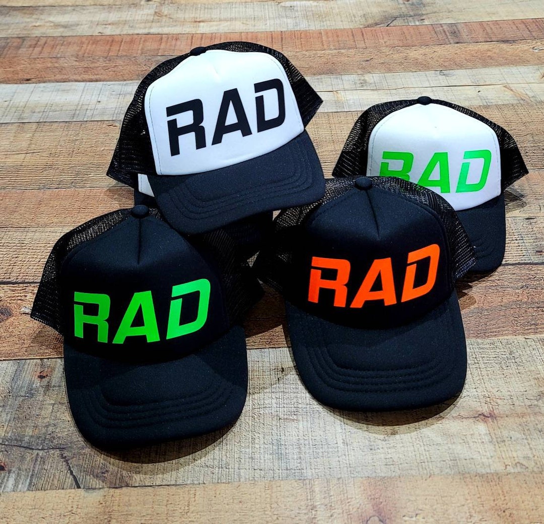RAD Kids Hat, Kids Hats, Kids Birthday Hats, Little Trucker Hats, Youth ...