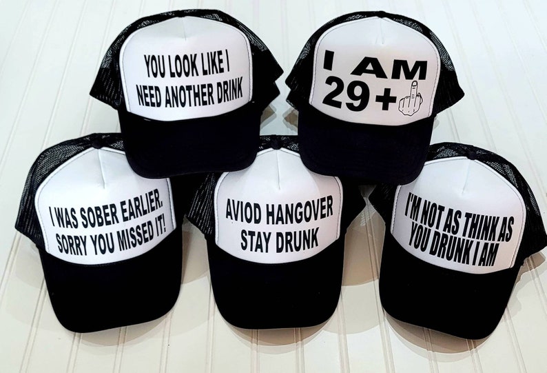 Middle Finger Birthday Hats/totally Customizable Trucker Cap / | Etsy