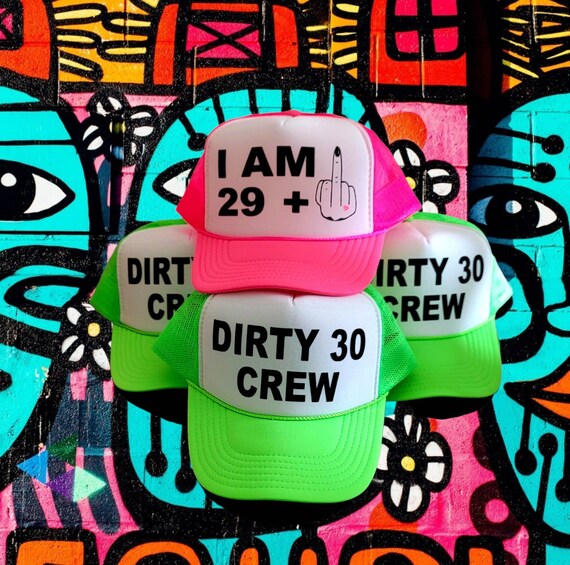 Middle Finger Birthday Hats/totally Customizable Trucker Cap / - Etsy