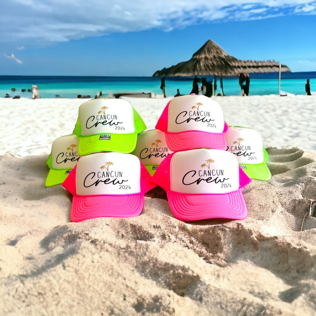 CANCUN CREW Hats, Bachelor Party Hat, Crew Hat, Team Crew, Totally ...