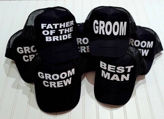 Groom Crew Hats/bachelor Party Hat Team Groom / Guys Party - Etsy