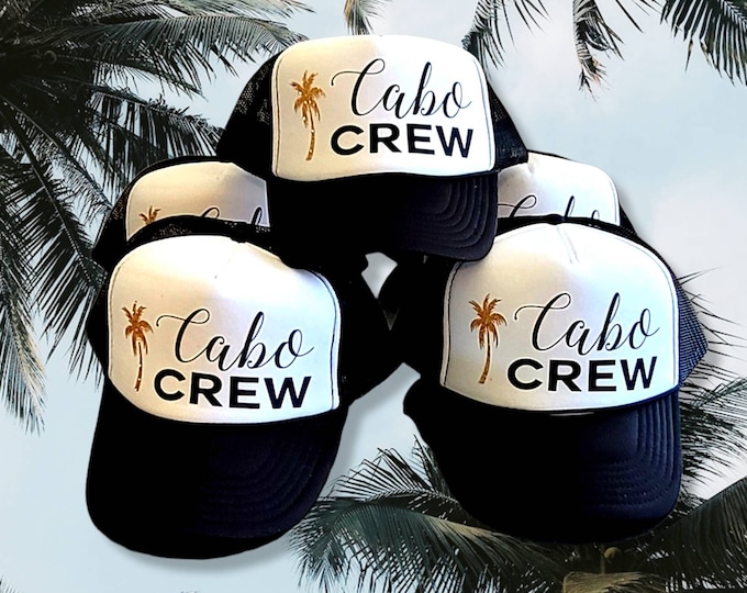 CABO CREW Hats, Bachelor Party Hat, Crew Hat, Team Crew, Totally ...