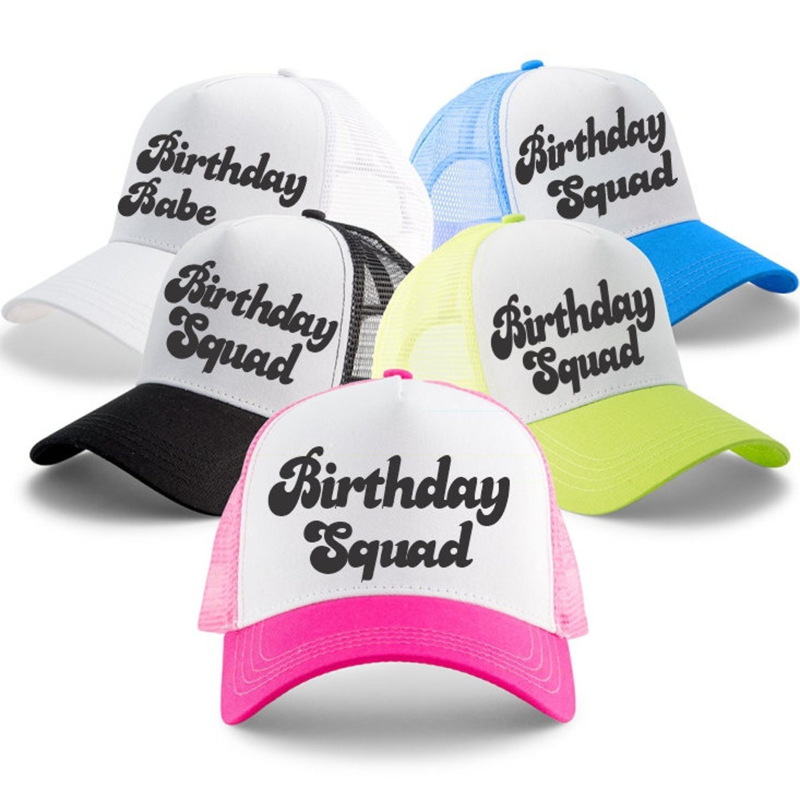 RETRO BIRTHDAY HATS Totally Customizable Trucker Cap / Pool | Etsy