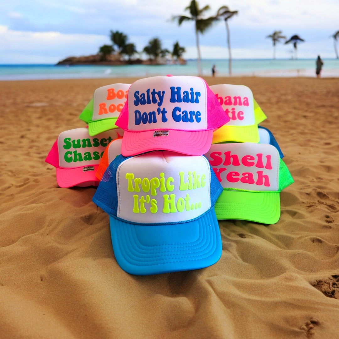 Spring Break Custom Puff Print Party Hats, Otto Tucker Hat Bachelor ...