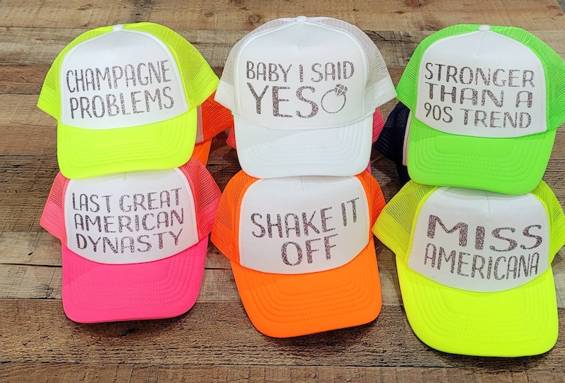 NEON PARTY Hatsbachelor Party Hat Crew Hat Team Crew - Etsy