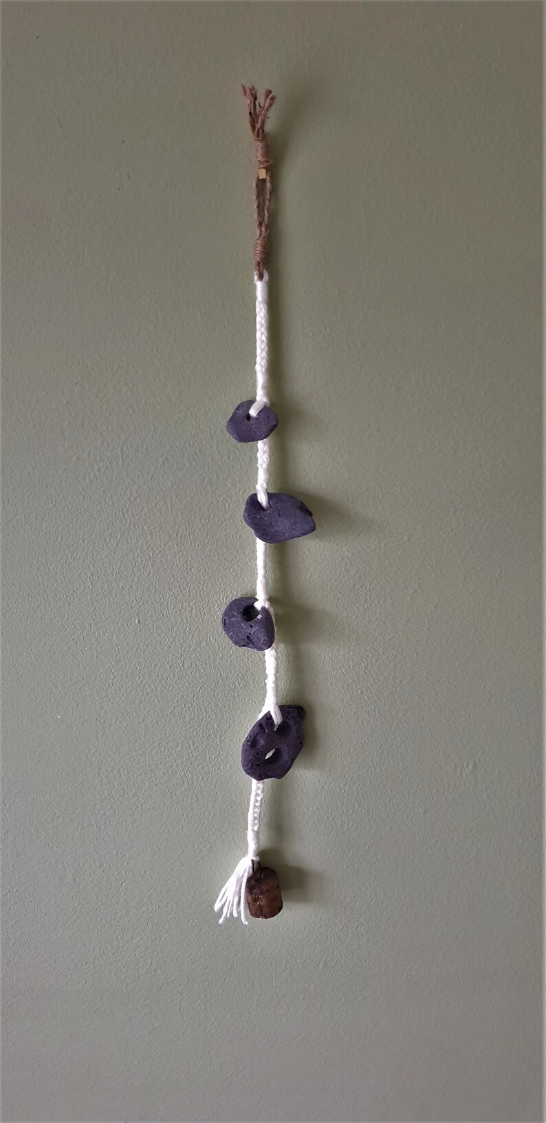 White Witch Ladder With Hag Stones. Beautiful One of a Kind - Etsy