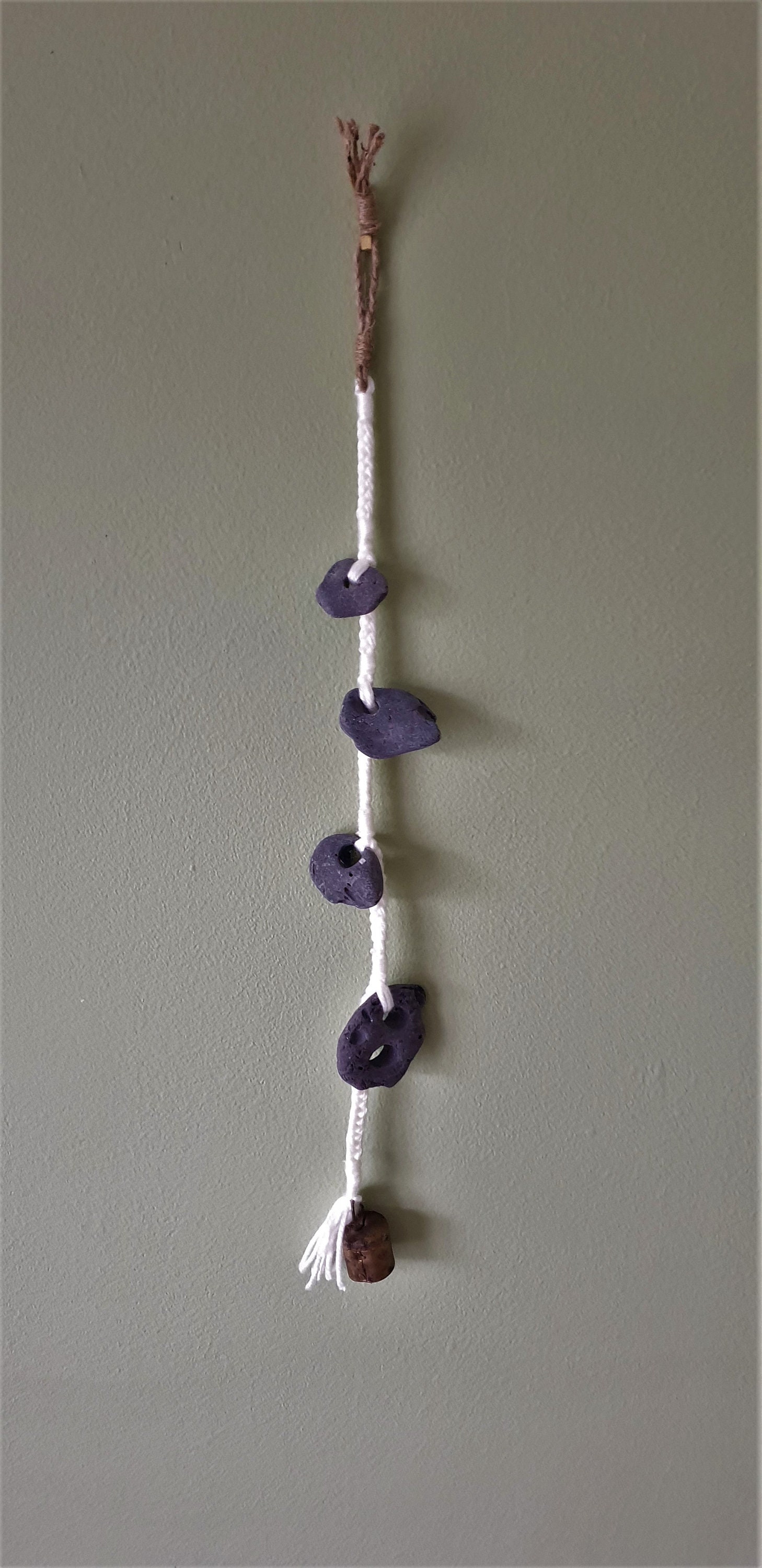 White Witch Ladder With Hag Stones. Beautiful One of a Kind - Etsy