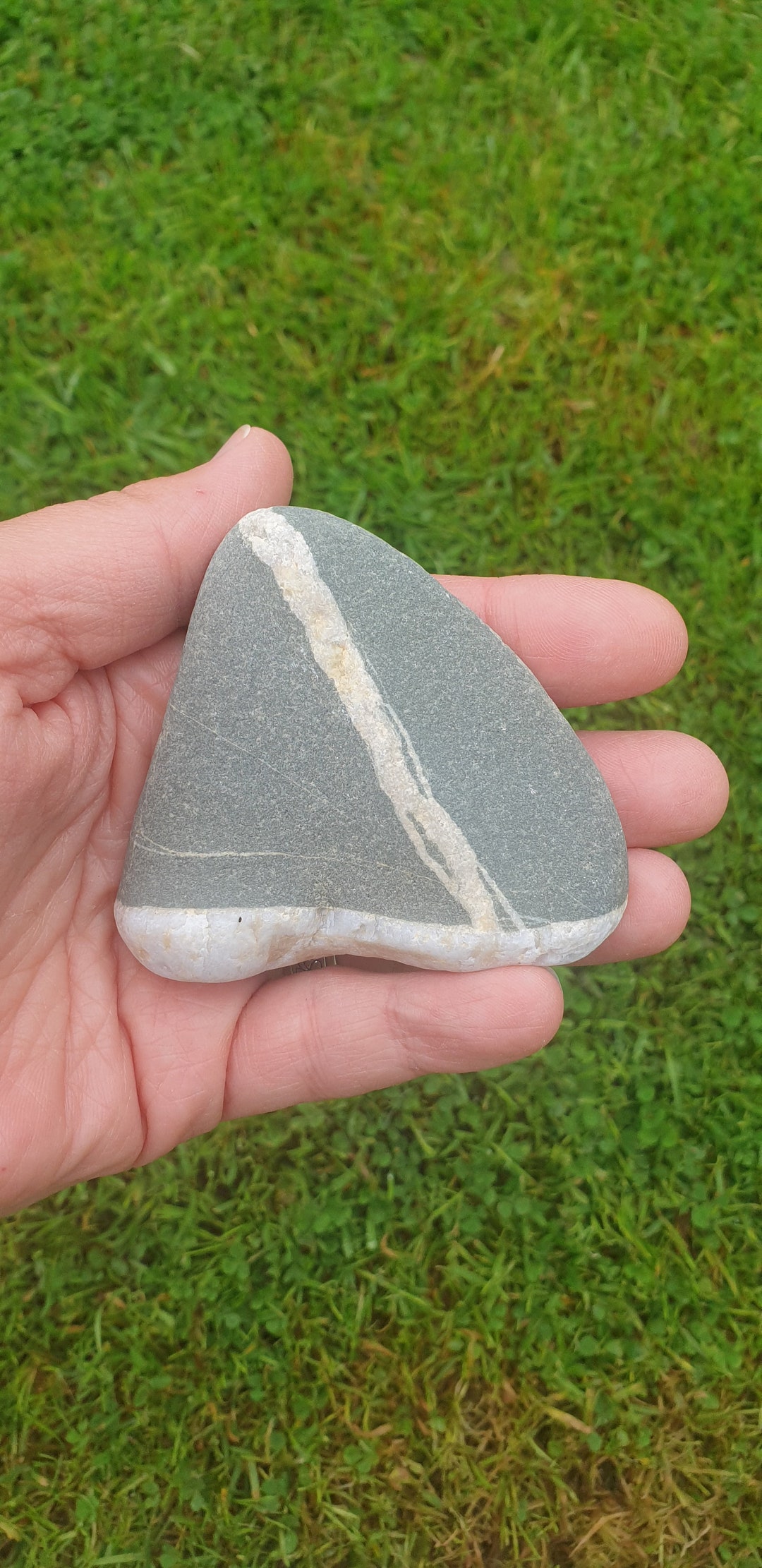 Shark Fin Shaped Irish Wishing Stone. Magic Stone. Manifestation Tool ...