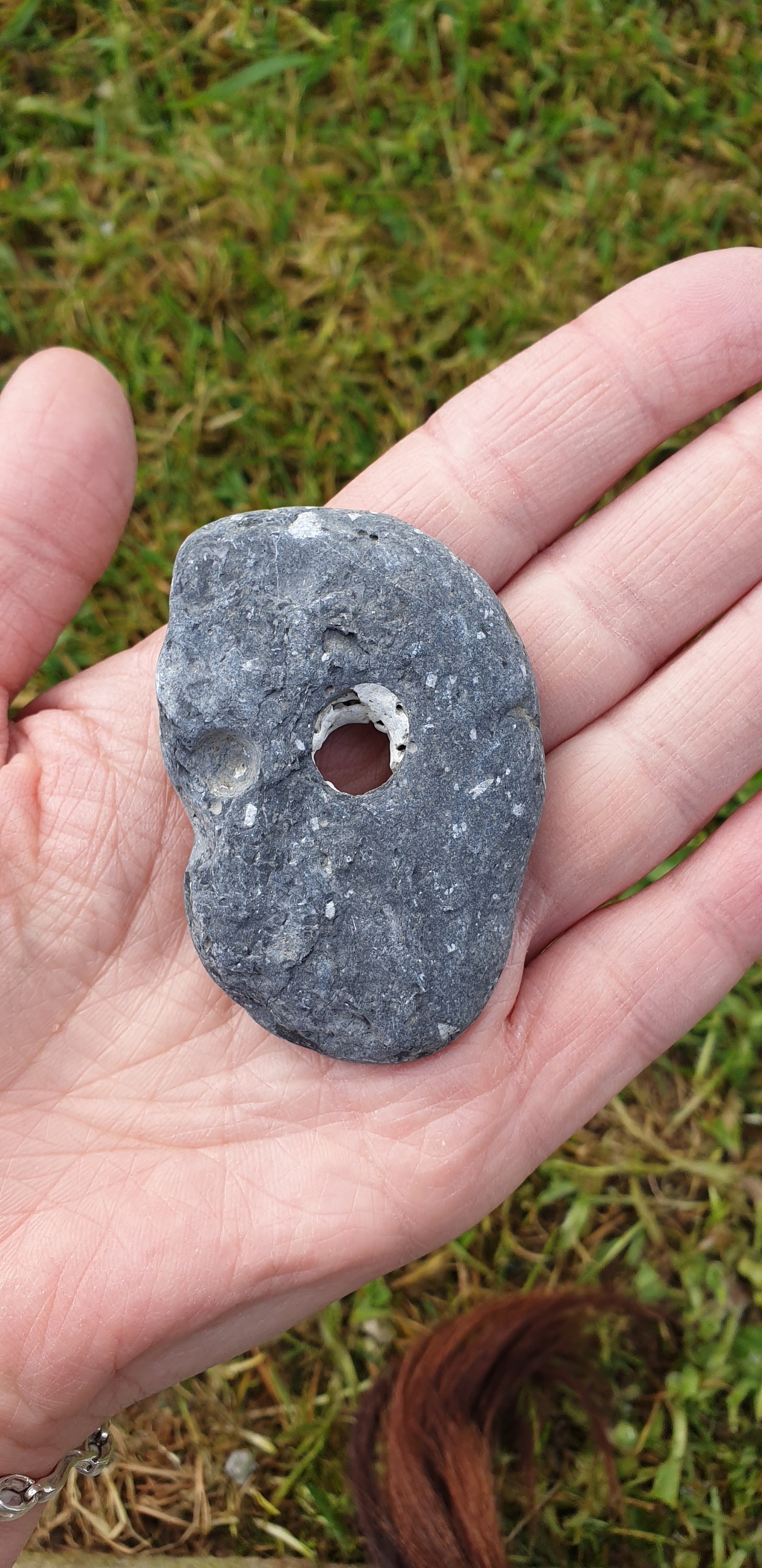 Beautiful Hag Stone. Rare Find. Protection Stone. Adder Stone. Odin ...