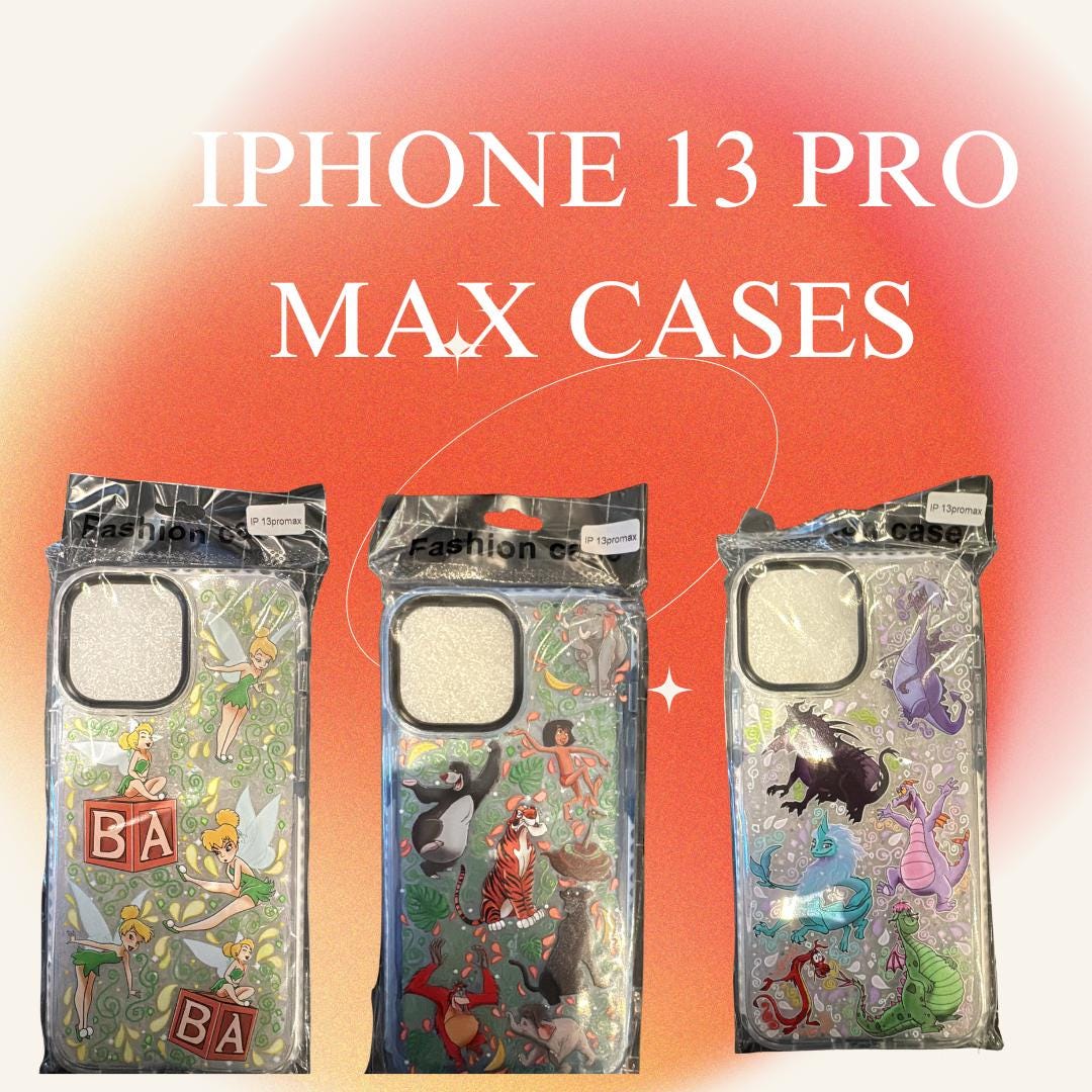 IPhone 13 Max Protective Phone Cases - Dragons Birds Tink Jungle Book ...