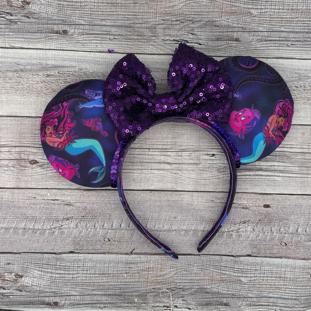 Ursula & Ariel Ears Minnie Mouse, Halloween, Ariel, Little Mermaid ...