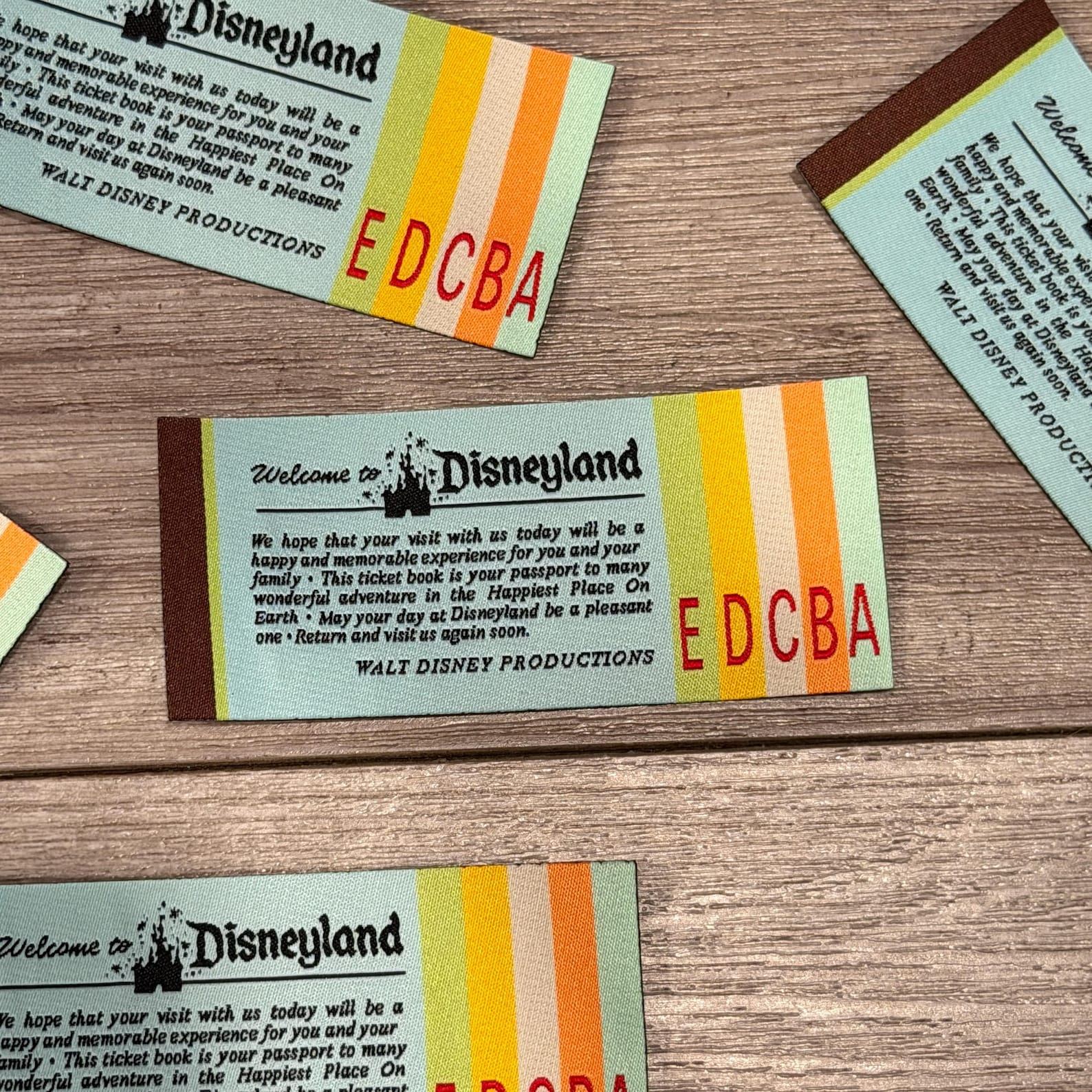 Disneyland Vintage Ticket Book Iron-on Patch -pixar, , Jacket, Backpack ...