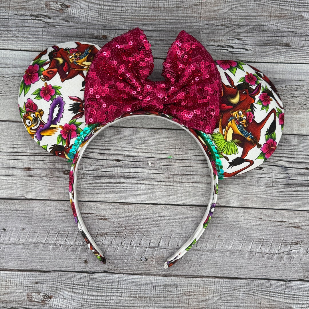 RTS Timon and Puma Mouse Ears Minnie Simba Nala Animal - Etsy