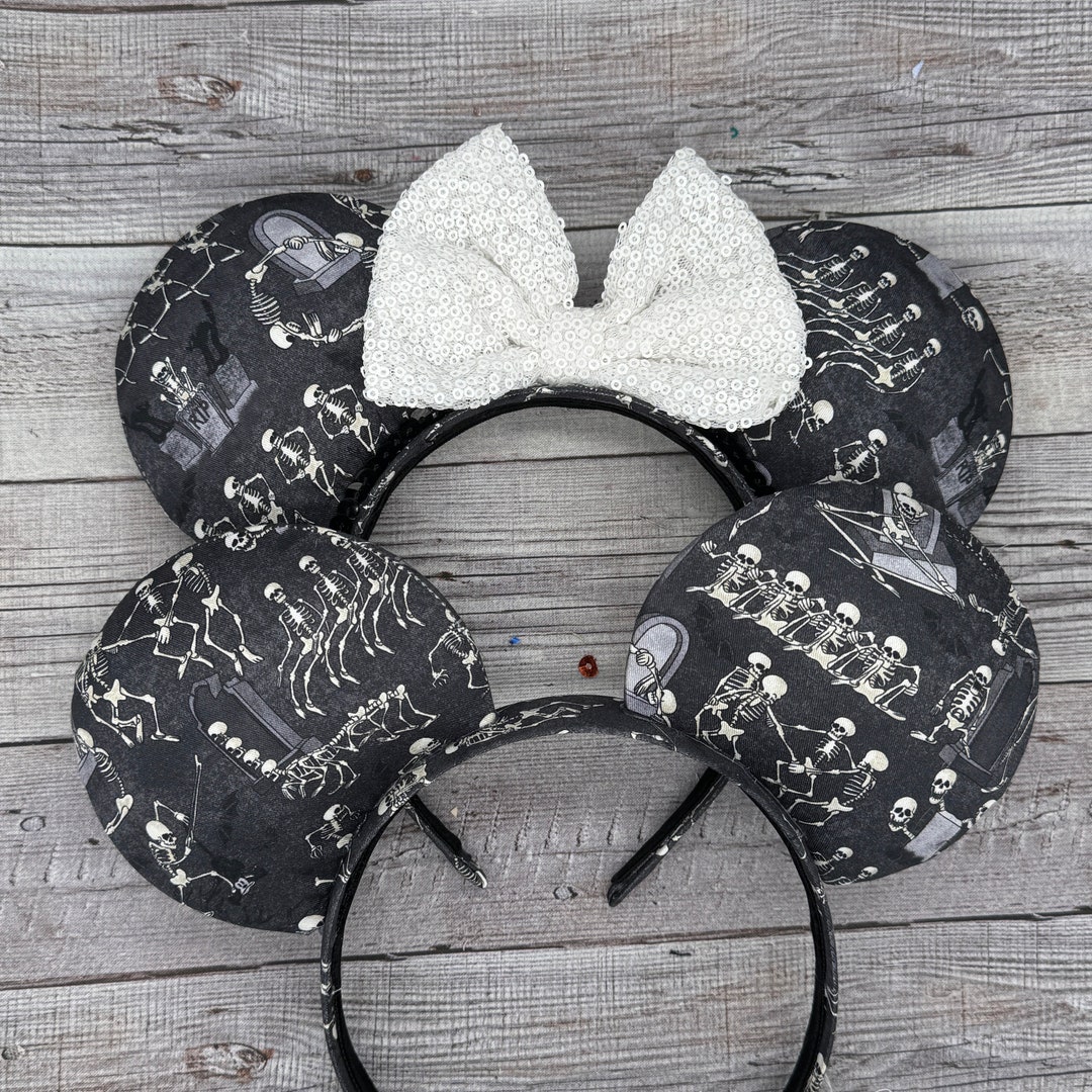 Skeleton Dance Mouse Ears - Mickey, Minnie, Not so Scary, Oogie Boogie ...