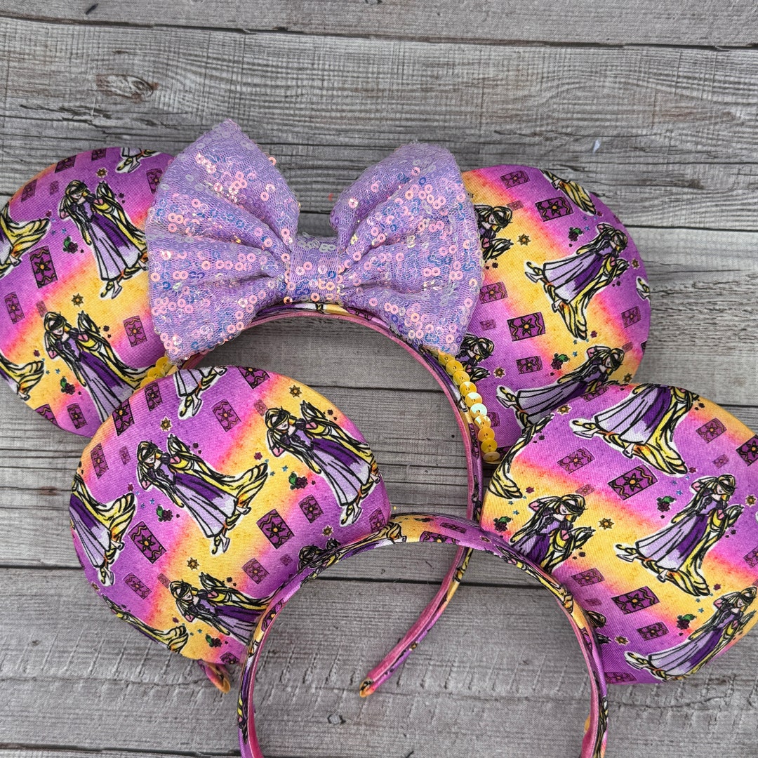 Rapunzel Lilly Style Minnie Ears Pascal, Mouse, Minnie, Mouse, Flowers ...
