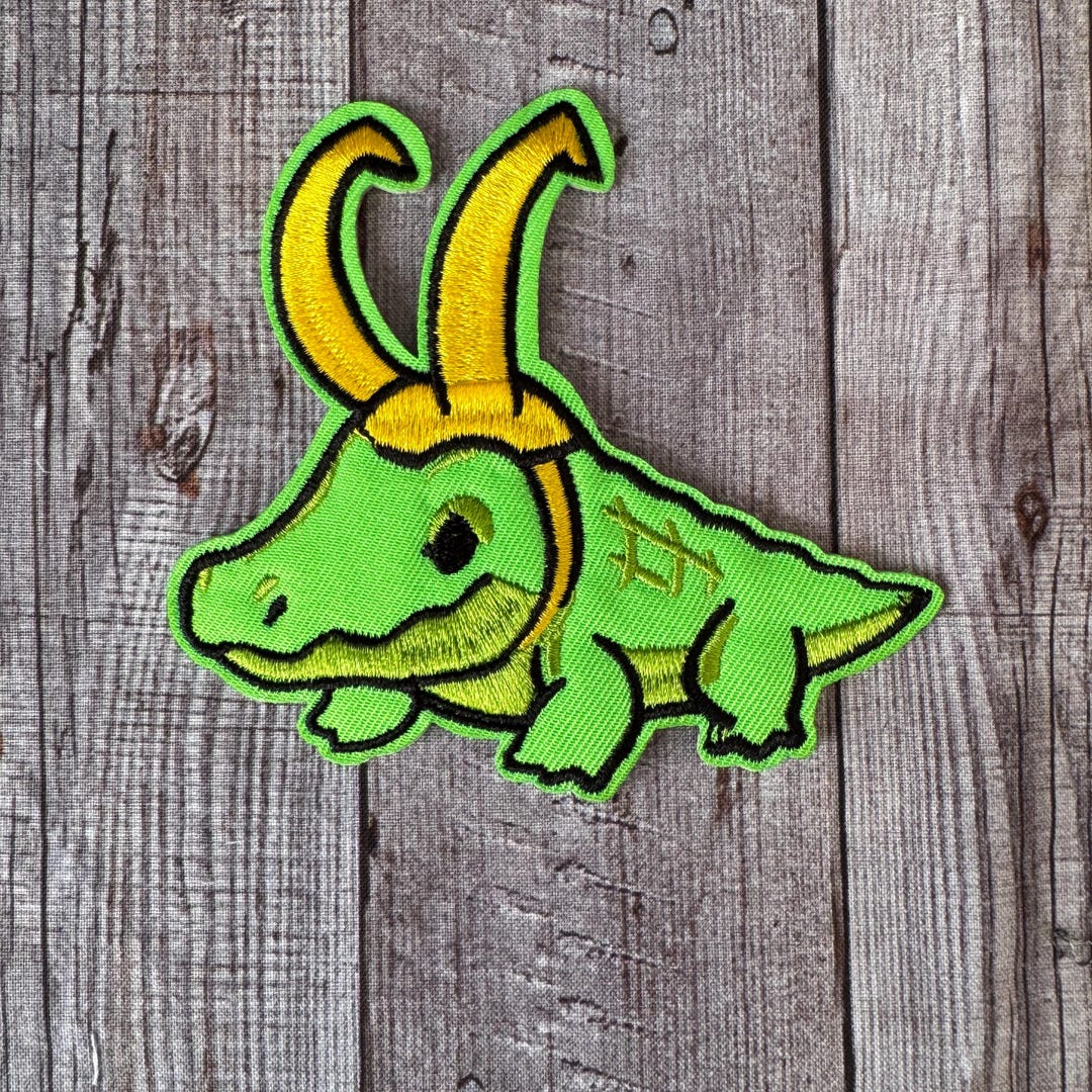 Alligator Loki Iron-on Patch -, Jacket, Backpack, Hat, TVA, Marvel - Etsy