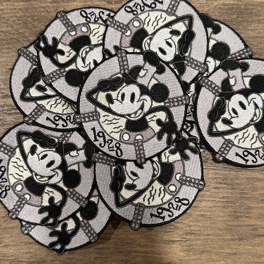 Steamboat Willie Iron-on Patch -old School, Classic, Mickey , Jacket ...