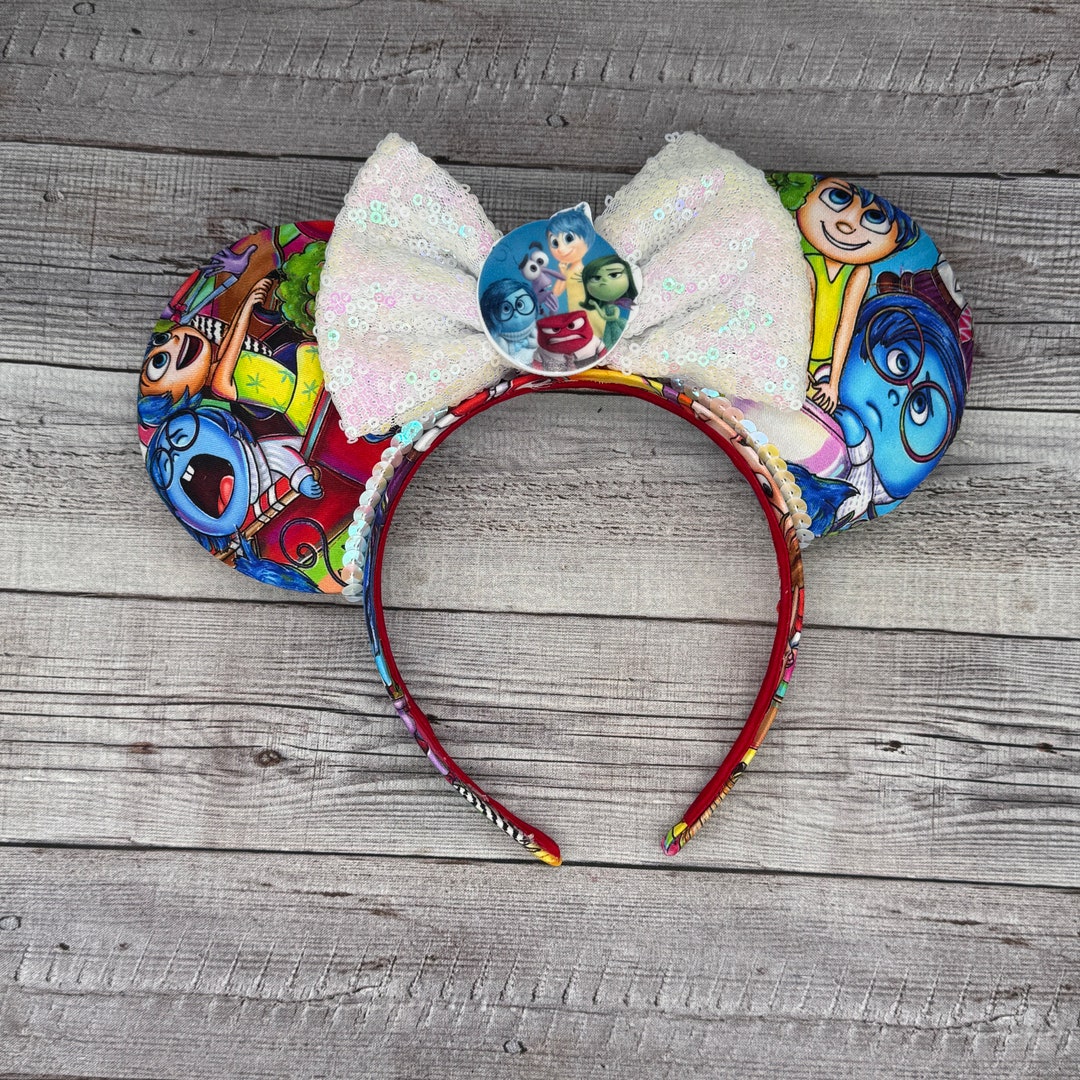 Inside Out Mouse Ears - Minnie, , Sadness, Joy, Mouse, Fear, Anger ...