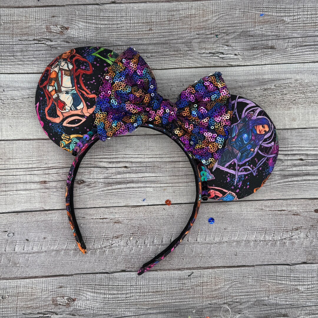 Descendants Mouse Ears - Mal, Descendants 2, 3, Carlos, Disney Channel ...