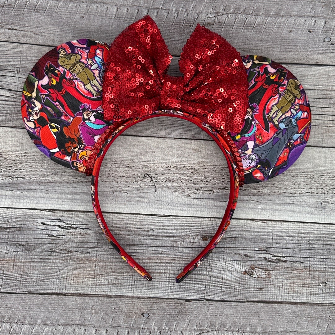 Villain Mouse Ears - Epcot, Minnie, Mouse, Ursula, Hades, Facilier ...