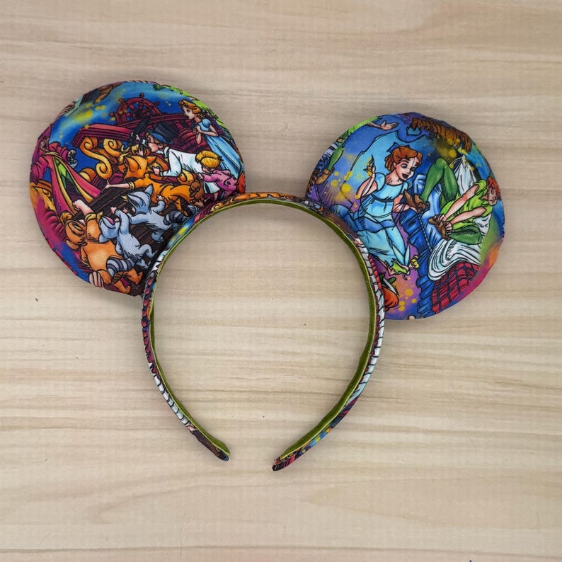 Peter Pan Mouse Ears - Never Grow Up, Neverland, Tinkerbell, Fairy ...