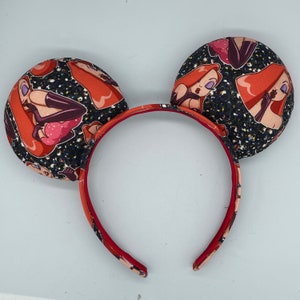 Jessica Rabbit Ears Jessica, Minnie, Benny, Toontown, Mouse, Who Framed ...