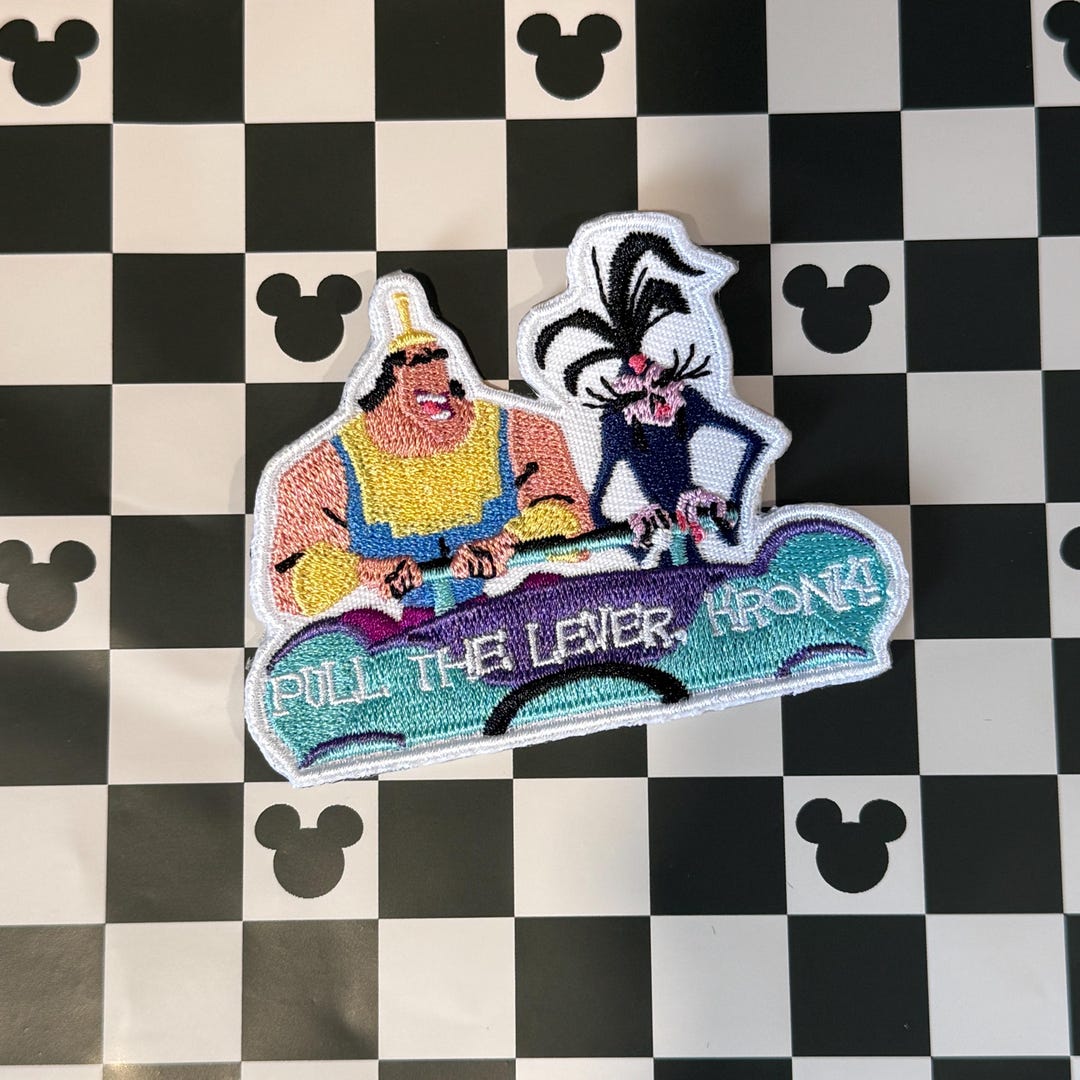 Kronk and Yzma Wrong Lever Iron on Patch - Emperor's New Groove, Llama ...