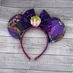 Evil Queen Mouse Ears - Snow White, Minnie, Villains, Poison Apple ...