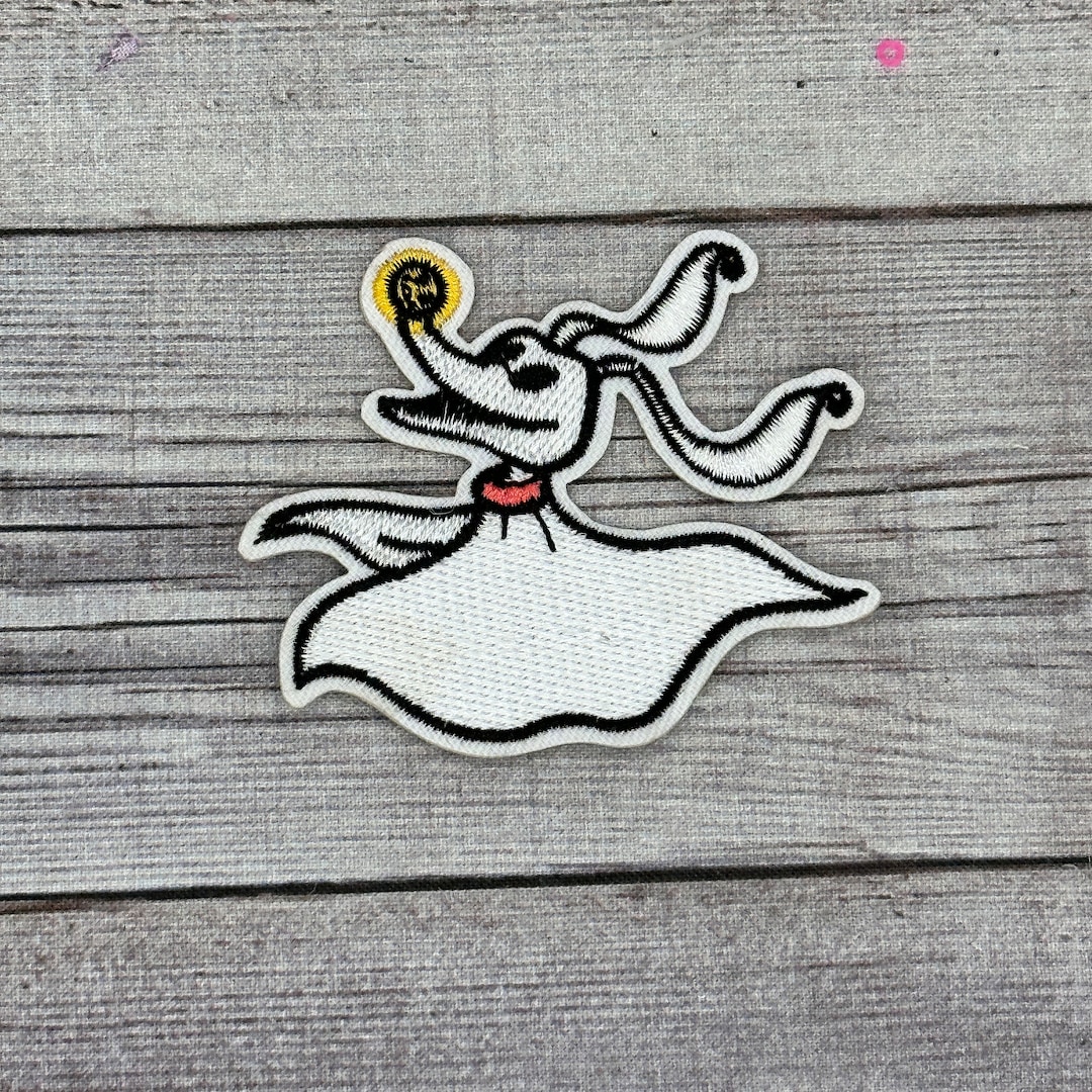 Zero Iron-on Patch -scrump, Jacket, Backpack, Hat, Nightmare Before ...