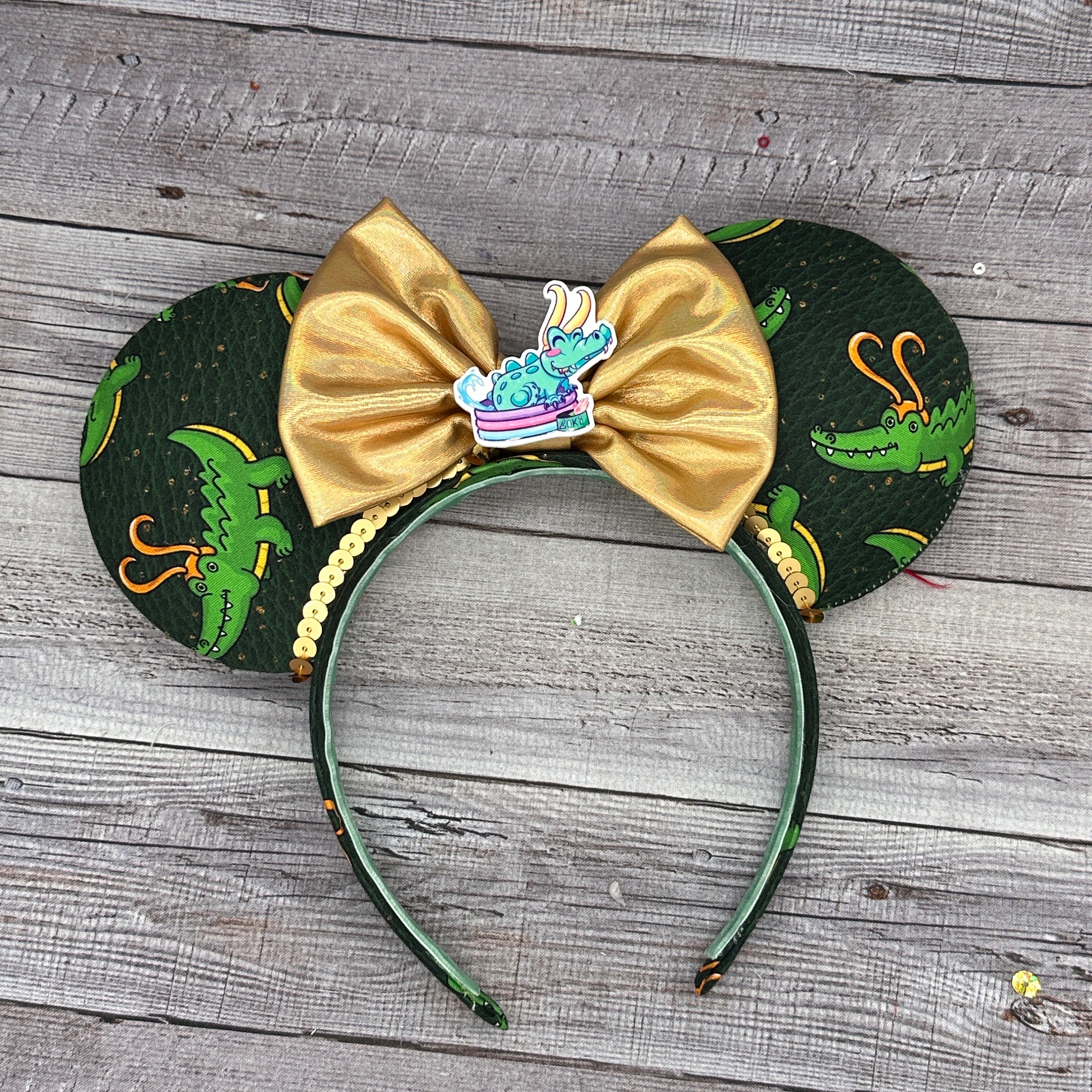 Alligator Loki Mouse Ears - Minnie, Mouse, Marvel, Avengers, Thor - Etsy