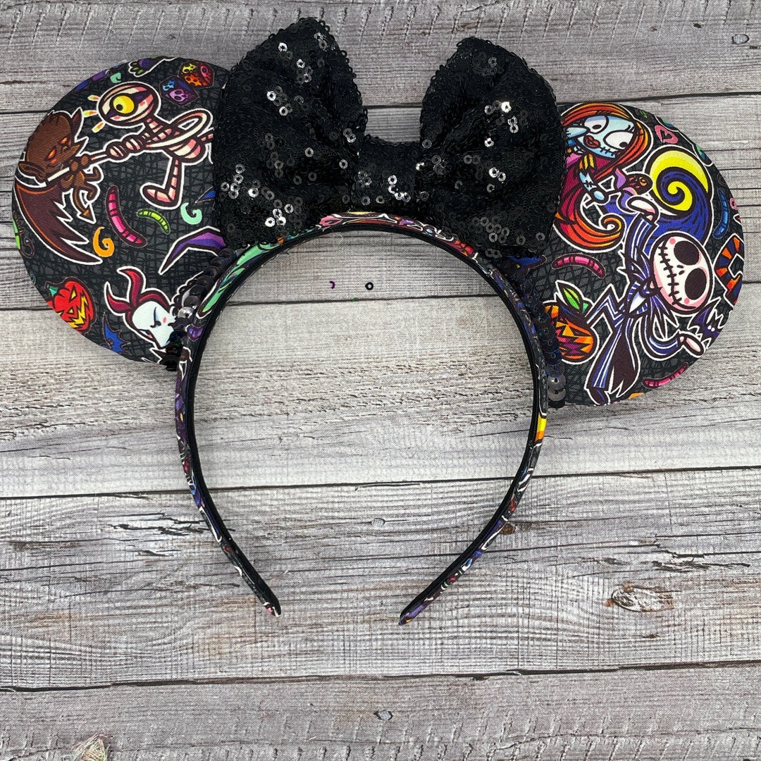 Nightmare Before Christmas Mouse Ears - Minnie, Mouse, Jack, Sally ...