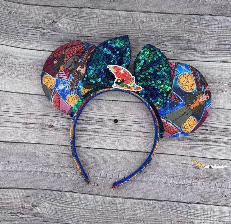 Treasure Planet Jim Mouse Ears – Sequin Bow, Disney Inspired Ready to ...
