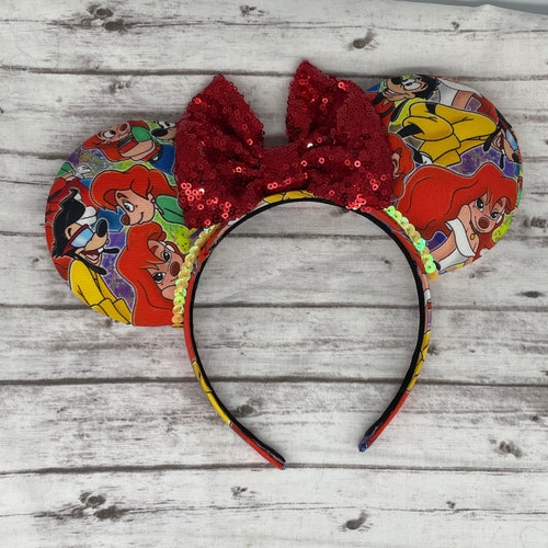 Max & Roxanne Embroidery Ears Goofy Movie - Etsy