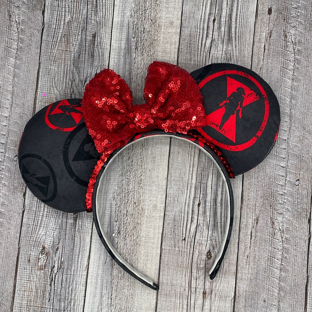 Black Widow Mouse Ears - Minnie, Mouse, Marvel, Scarlet Johanson ...
