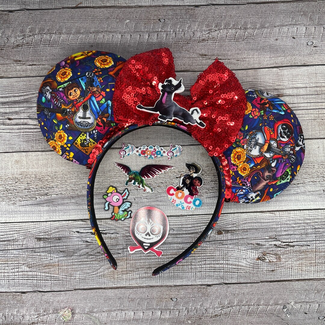 COCO Inspired Mouse Ears - Halloween, Dia De Los Muertos, Mexico ...