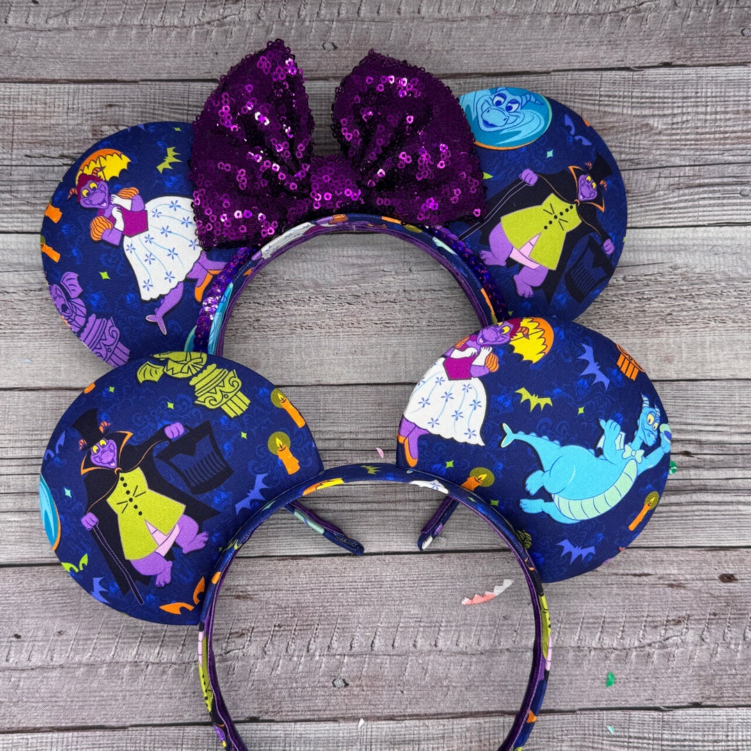 RTS Haunted Mansion Figment Mouse Ears Minnie, Halloween, Host, Ghost ...