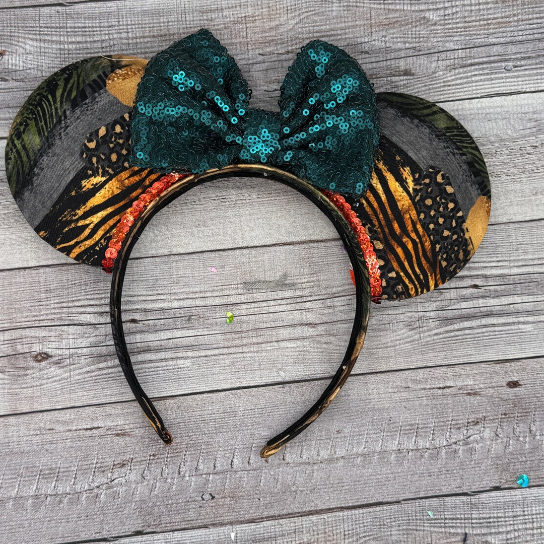 Animal Print Mouse Mouse Ears - Jungle Cruise, Tiki, Safari ...