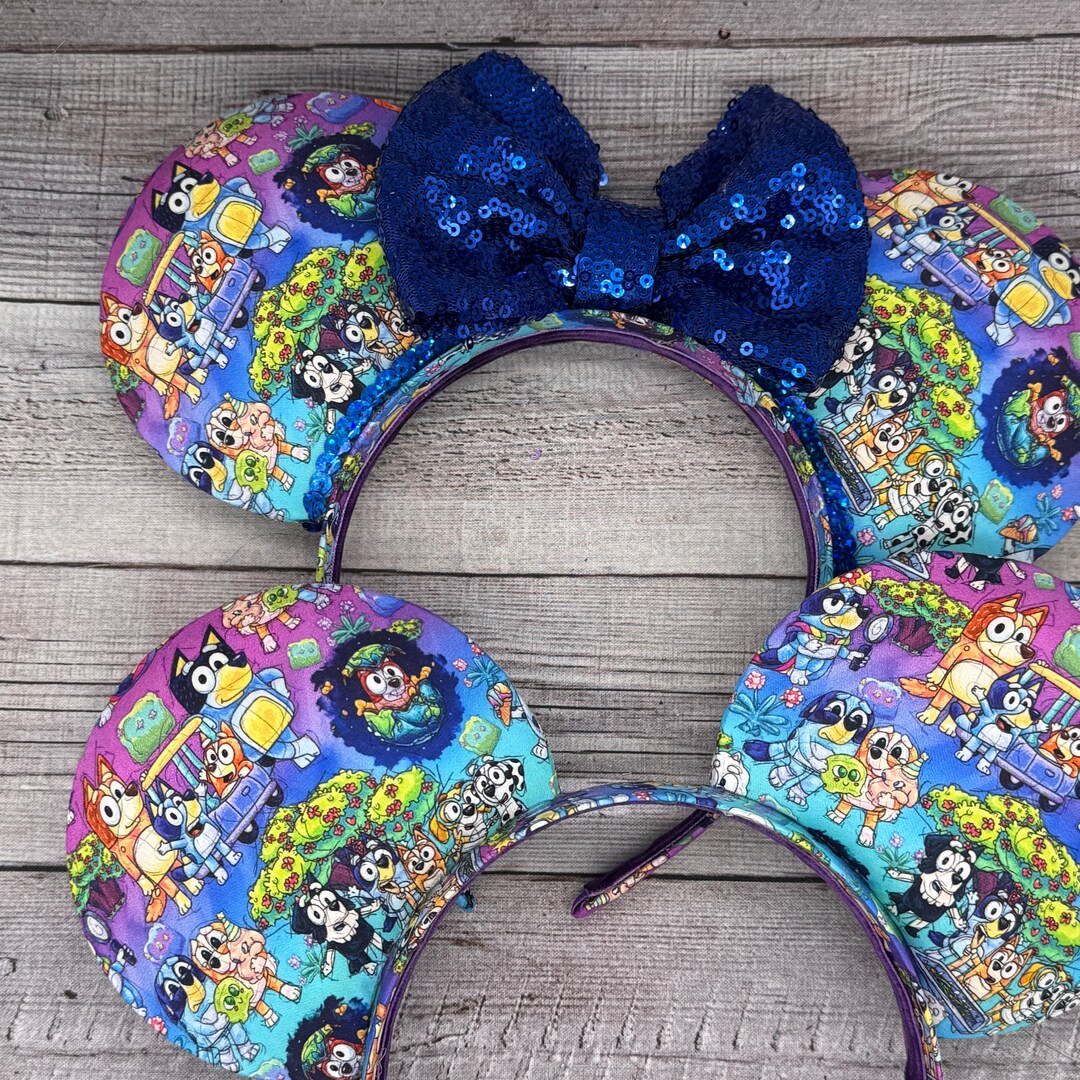 Bluey Bingo Ears - Heeler, Mouse, Castle, Magic Kingdom, , Disney ...