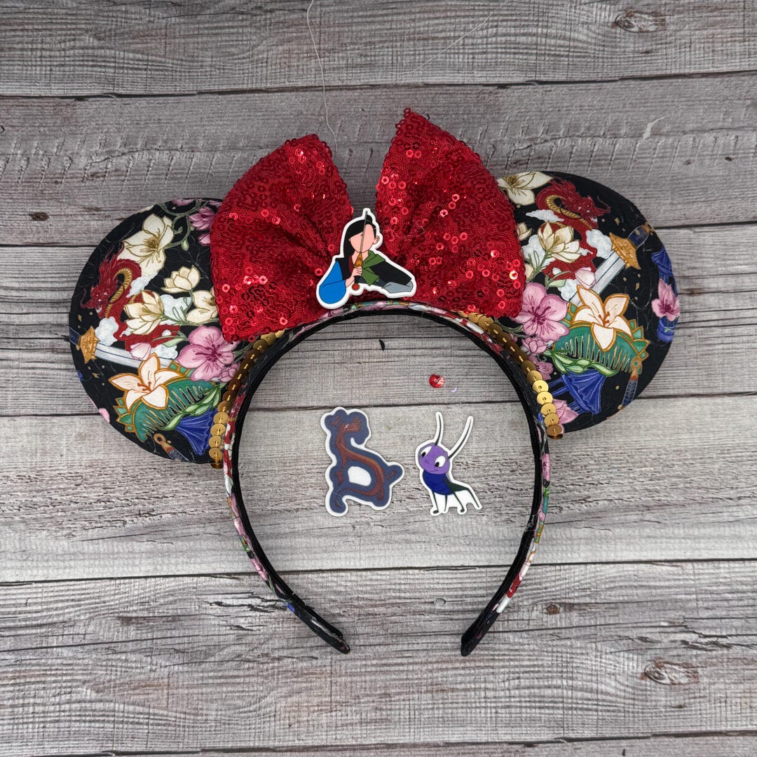 Mulan Mouse Ears - Minnie, S Mushu, Ping, Warrior, China, Emperor ...