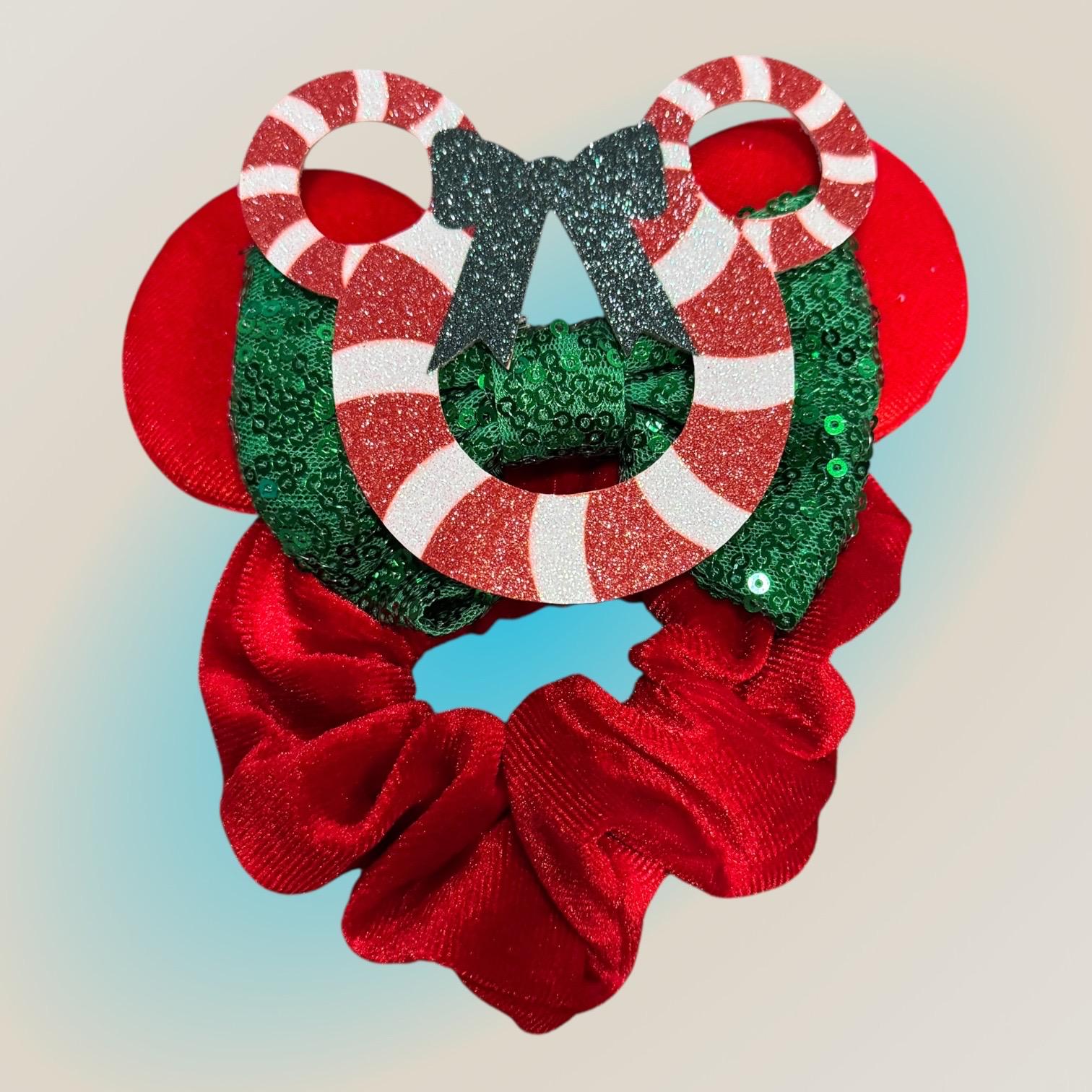 Christmas Mouse Ear Scrunchies - Etsy