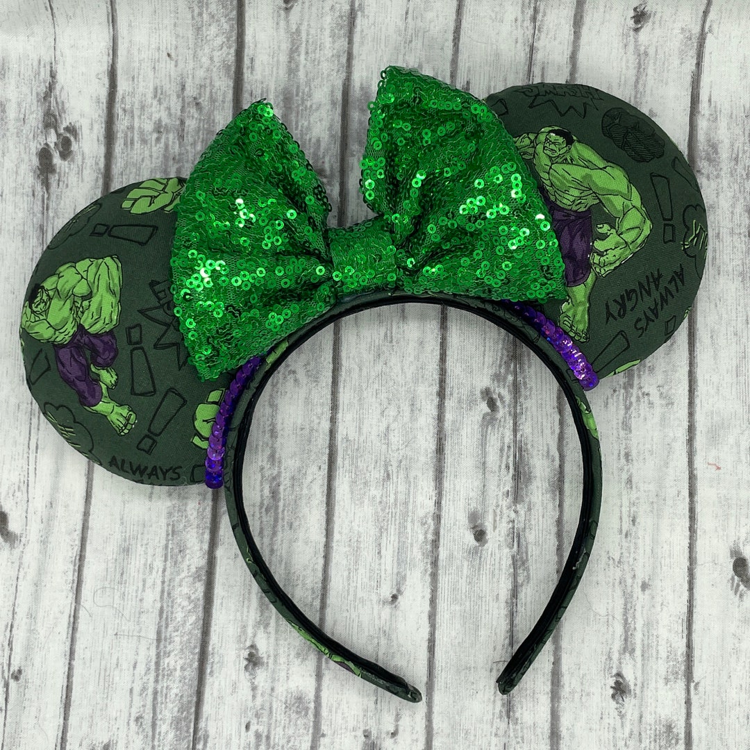 Hulk Mouse Ears - Minnie, Mouse, Marvel, California Adventure, Ruffalo ...