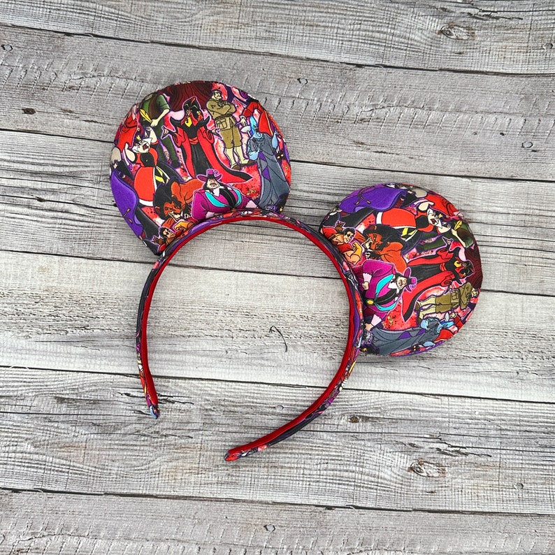 Villain Mouse Ears - Epcot, Minnie, Mouse, Ursula, Hades, Facilier ...