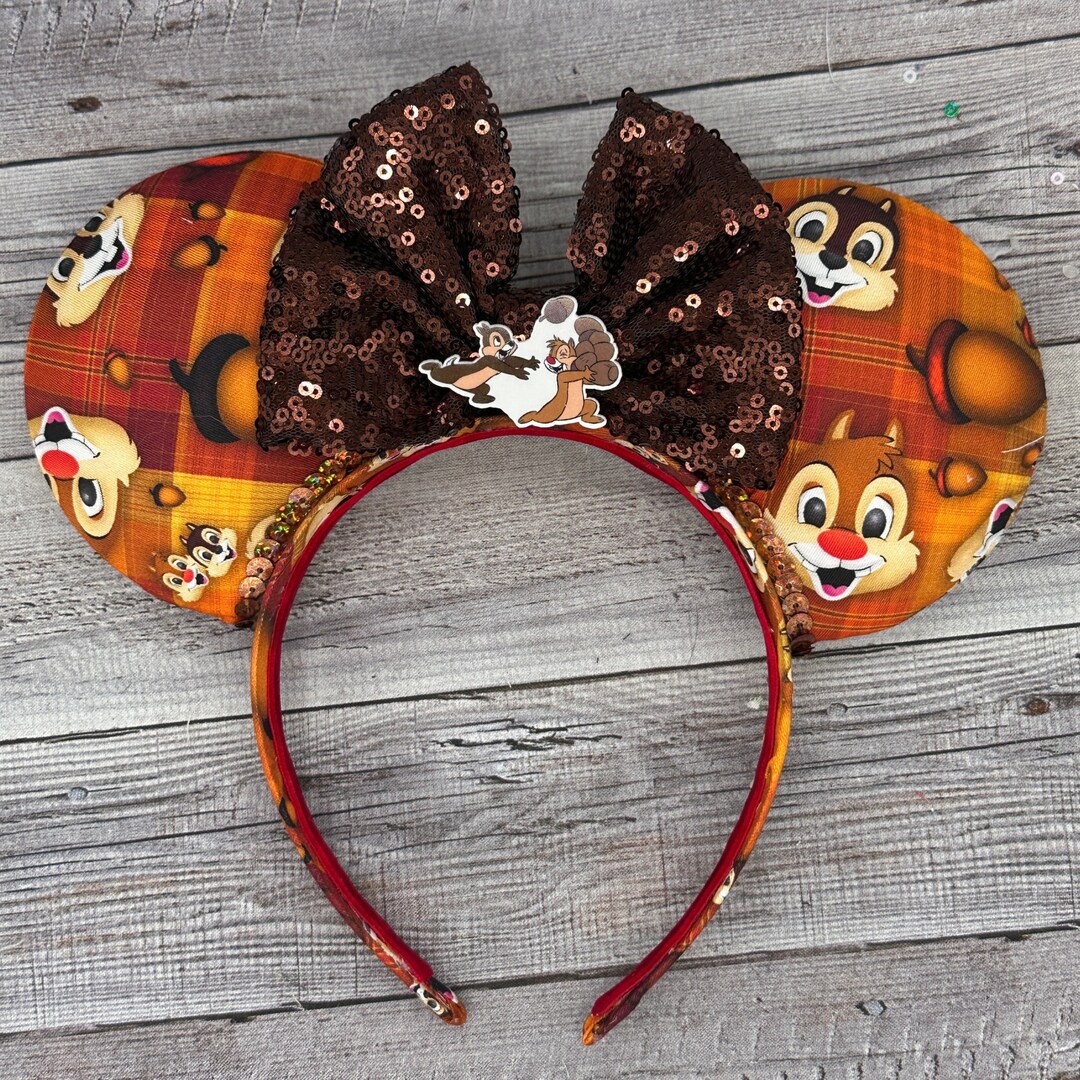 Chip and Dale Chipmunk Ears - Acorn, Fall, Classic Disney, Minnie ...