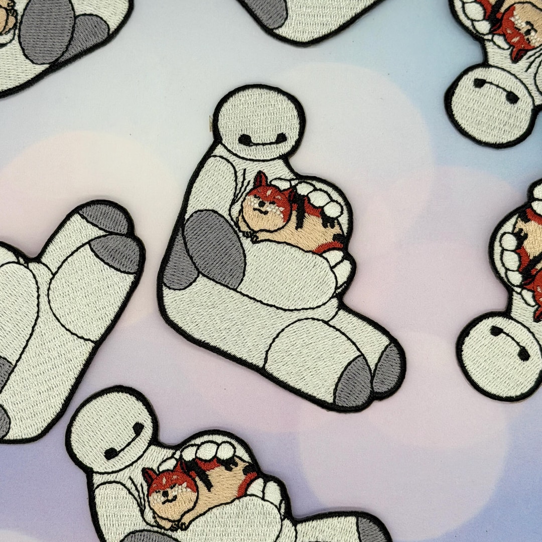 Baymax Moshi Iron-on Patch -pixar,furry Baby , Jacket, Backpack, Hat ...