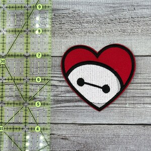 Baymax Heart Iron-on Patch -pixar, , Jacket, Backpack, Hat, Big Hero 6 Bogo - Etsy